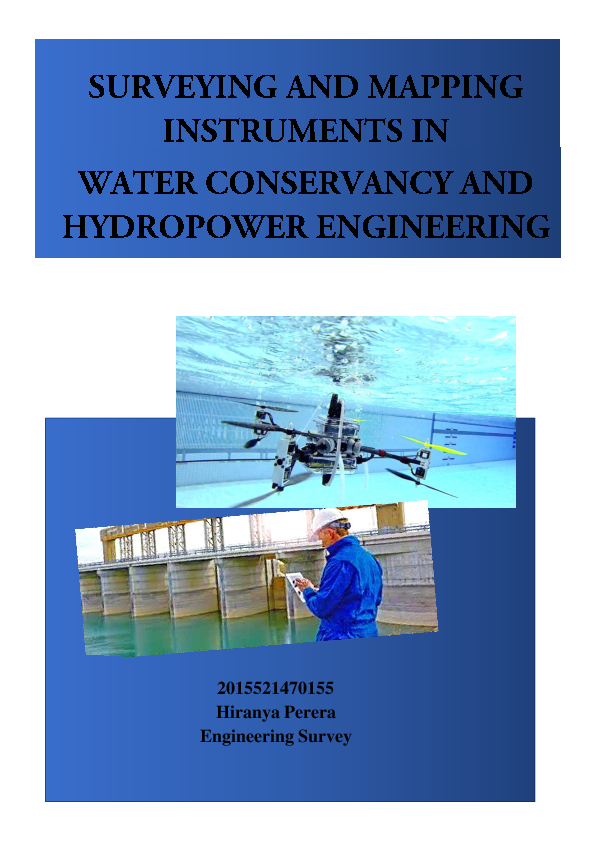 (PDF) Surveying and mapping instruments in water conservancy and ...