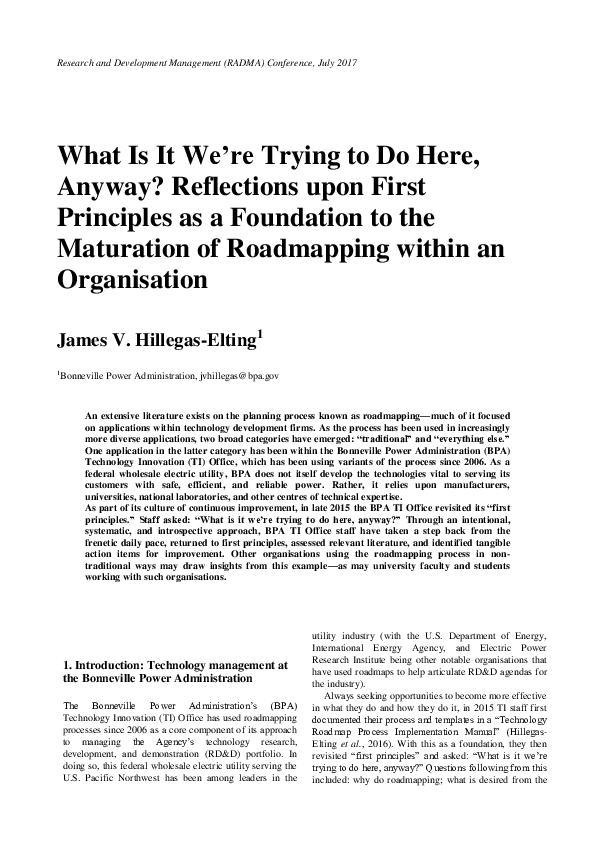 (PDF) What Is It We're Trying to Do Here, Anyway? Reflections upon ...