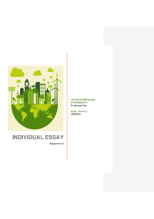 (PDF) INDIVIDUAL ESSAY