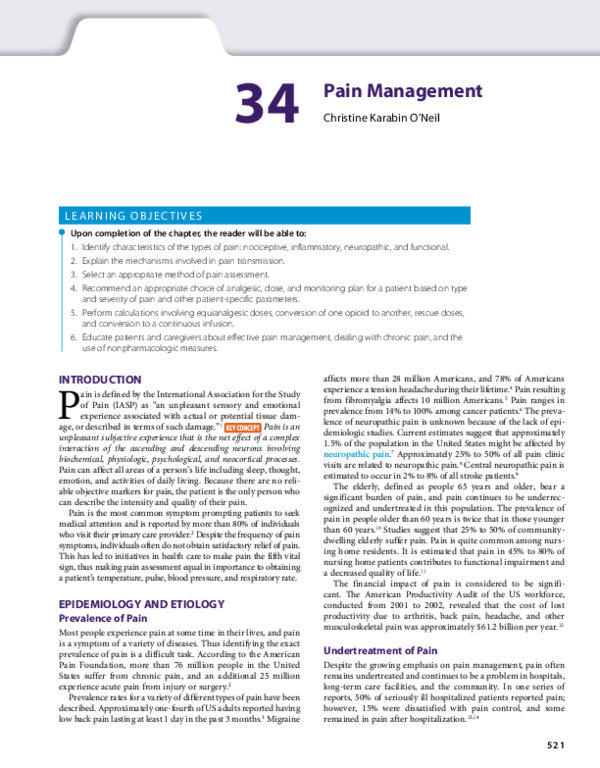 (PDF) Pain Management