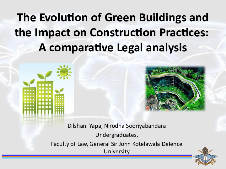 (PPT) The Evolution of Green Buildings and the Impact on Construction ...