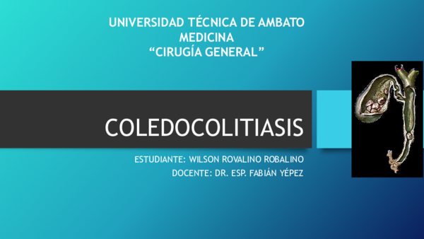 (PPT) COLEDOCOLITIASIS