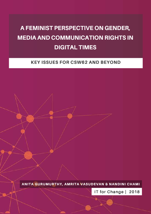 (PDF) A feminist perspective on gender, media and communication rights ...