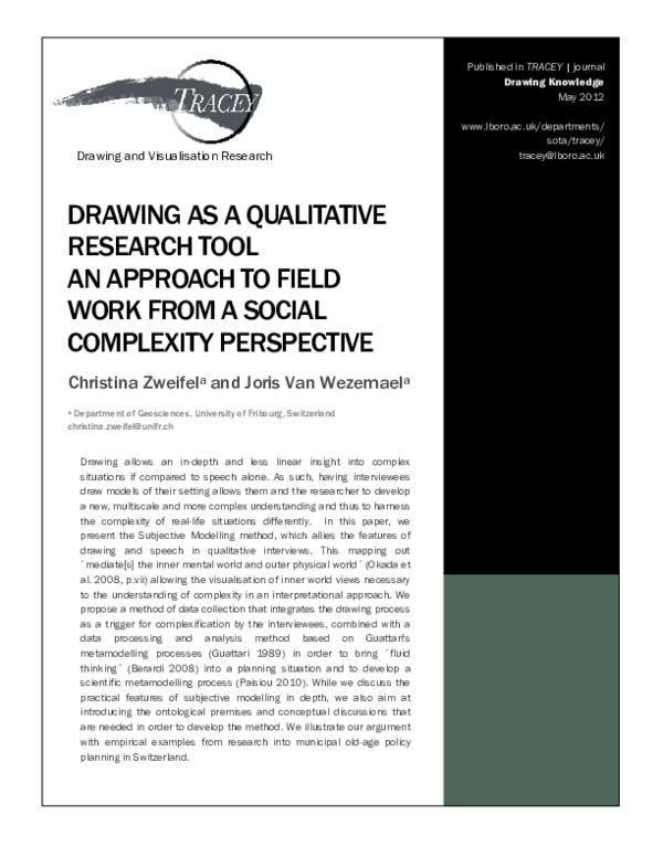 (PDF) Drawing and Visualisation Research