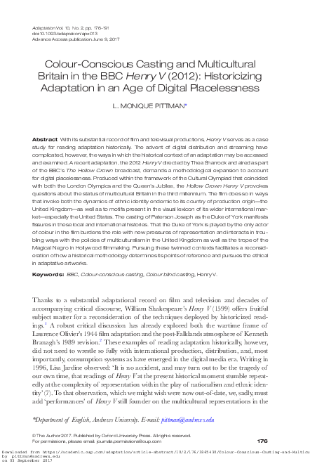 (PDF) Color-Conscious Casting and Multicultural Britain in the BBC ...
