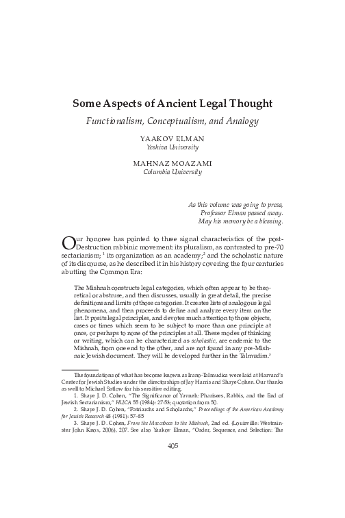 (PDF) Yaakov Elman (z”l) and Mahnaz Moazami, “Some Aspects of Ancient ...