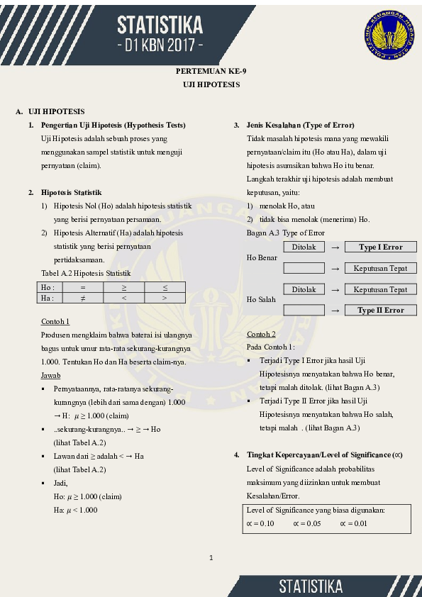 (PDF) Modul STATISTIKA