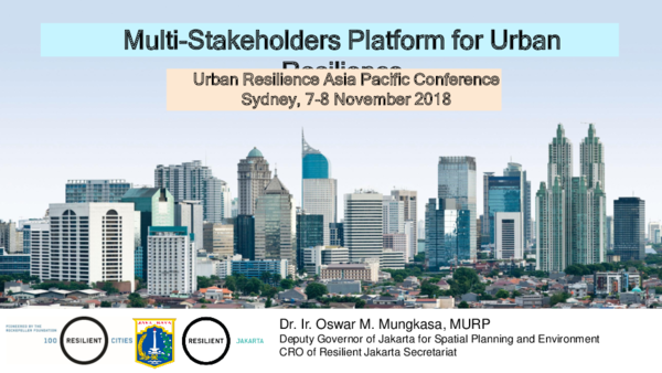 (PPT) PRESENTATION. Multi Stakeholder Platform for Urban Resilience