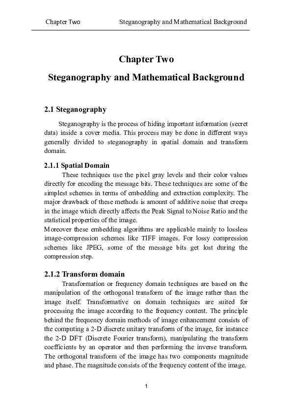 (DOC) Chapter Two Steganography and Mathematical Background 2.1 ...