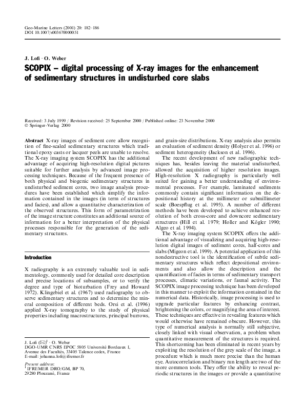(PDF) SCOPIX - digital processing of X-ray images for the enhancement ...