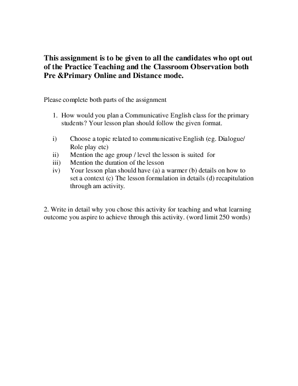 (DOC) Alternative assignment PPTT