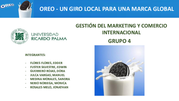 (PPT) Caso Oreo Un giro local para una marca global