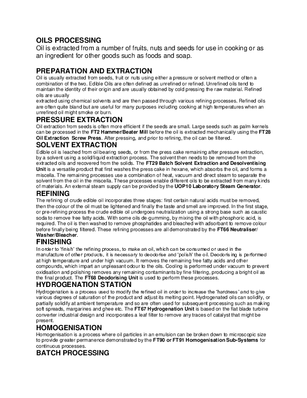 (PDF) OILS PROCESSING