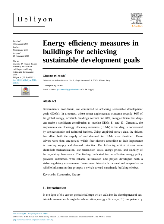 (PDF) Energy efficiency measures in buildings for achieving sustainable ...