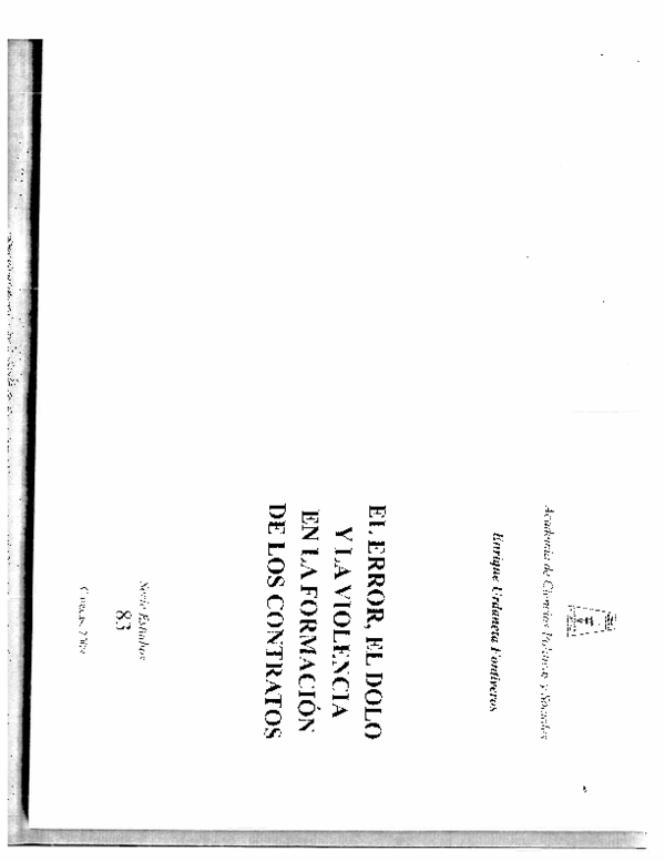 (PDF) El error el dolo y la violencia en la formacion de los contratos