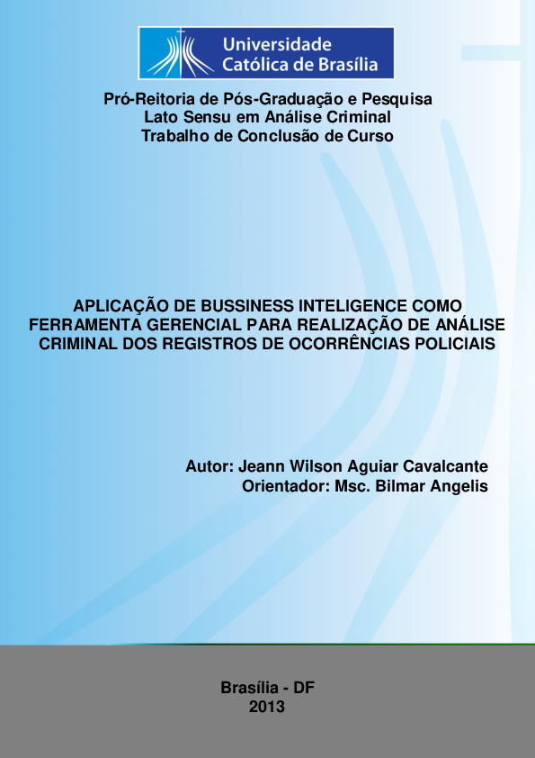 (PDF) TCC Analise Criminal