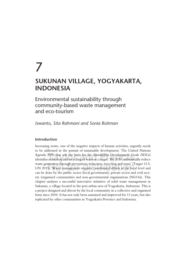 (PDF) Sukunan Village, Yogyakarta, Indonesia: Environmental ...