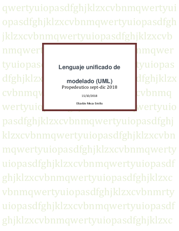 (DOC) Lenguaje unificado de modelado (UML