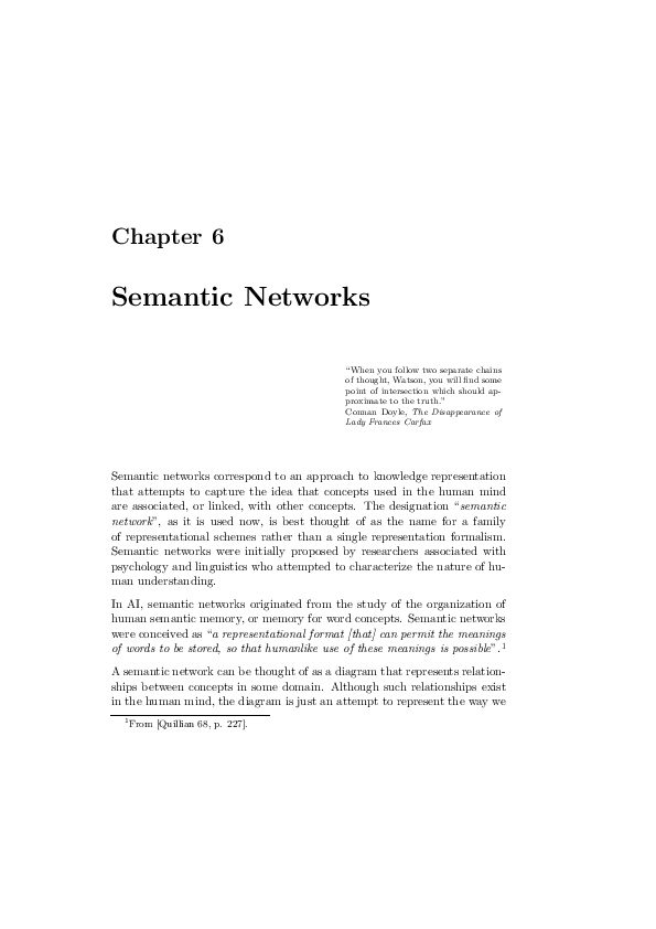 (PDF) Semantic Network