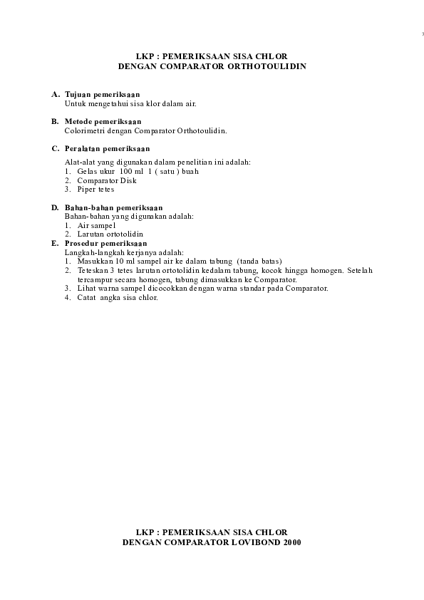 (DOC) LKP SISA CHLOR, DAYA SERAP CHLOR