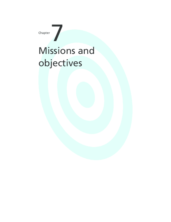 (PDF) Chapter 7 Missions and objectives