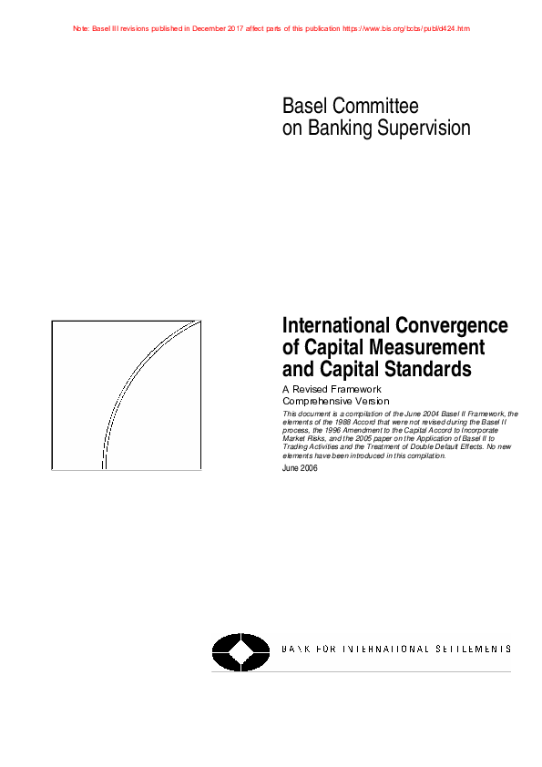 (PDF) Basel Committee on Banking Supervision International Convergence ...