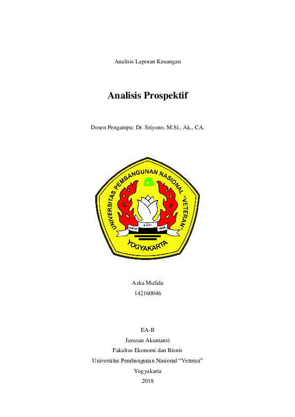 (DOC) Analisis Laporan Keuangan Bab 9: Analisis Prospektif