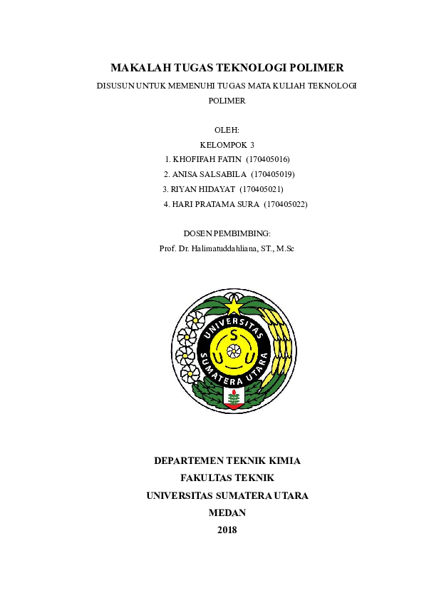 (DOC) MAKALAH TUGAS TEKNOLOGI POLIMER