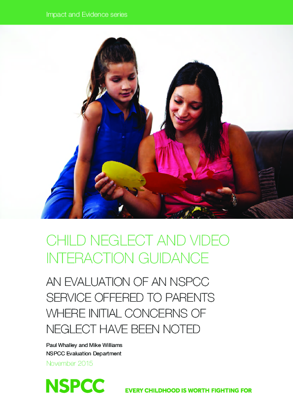 (PDF) Video Interaction Guidance: an evaluation of an NSPCC Service ...