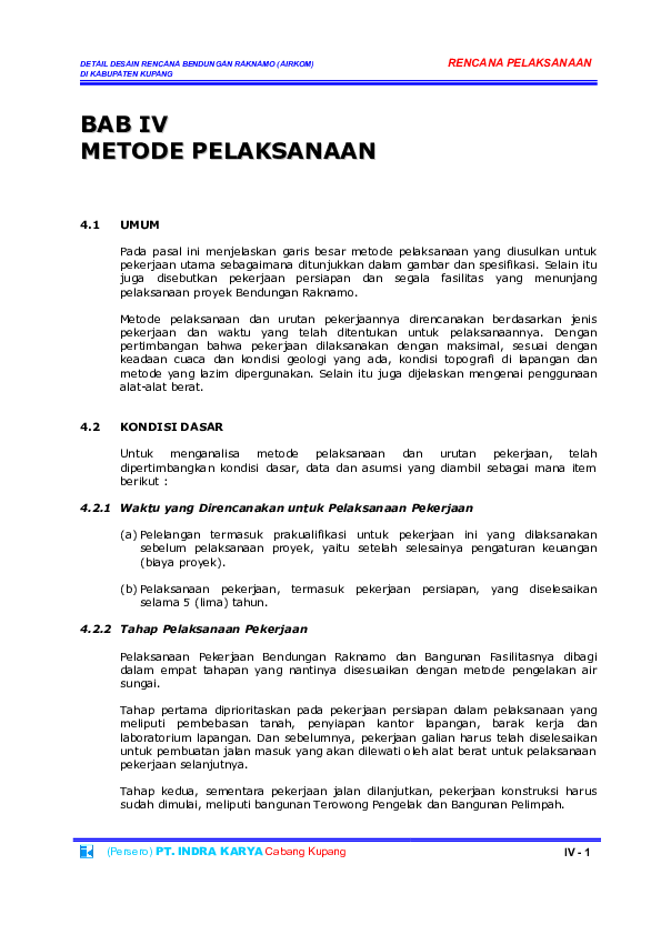 (DOC) BAB IV METODE PELAKSANAAN