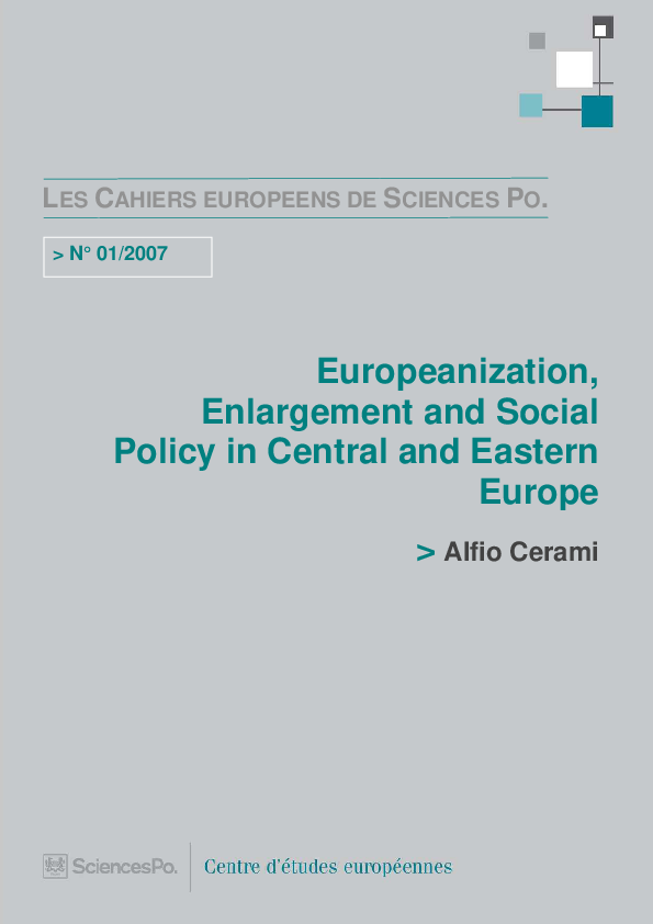 (PDF) Europeanization, Enlargement and Social Policy in Central and ...