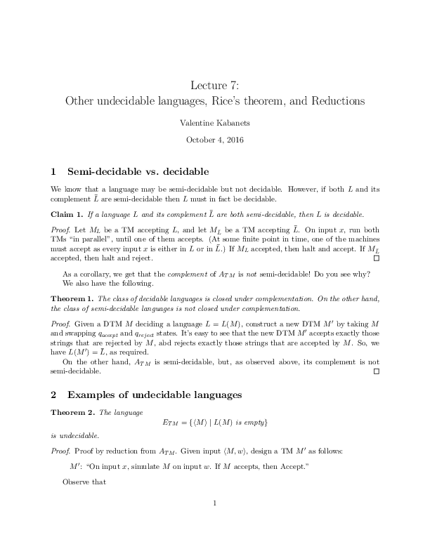 all finite languages are decidable proof