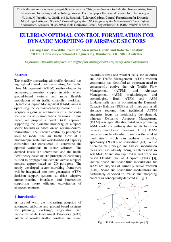 (PDF) Dynamic Airspace Management for Enhanced ATM Safety and Efficiency
