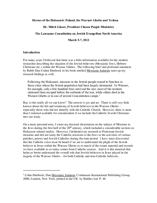 (DOC) Heroes of the Holocaust