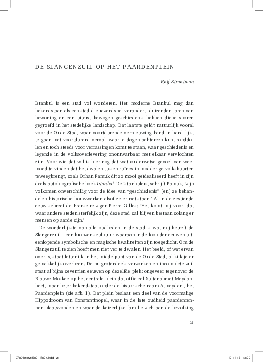 (PDF) De Slangenzuil op het Paardenplein (2018)