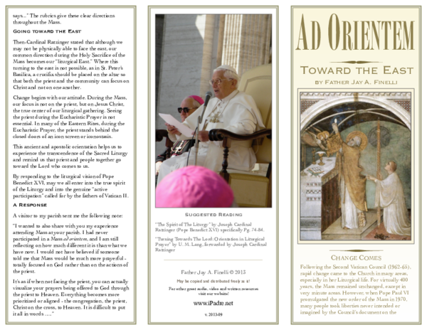 (PDF) Ad Orientem Brochure