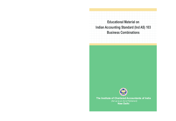 (PDF) The Institute of Chartered Accountants of India Educational ...