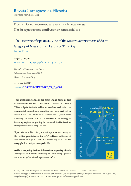 (PDF) The Doctrine of Epektasis. One of the Major Contributions of ...