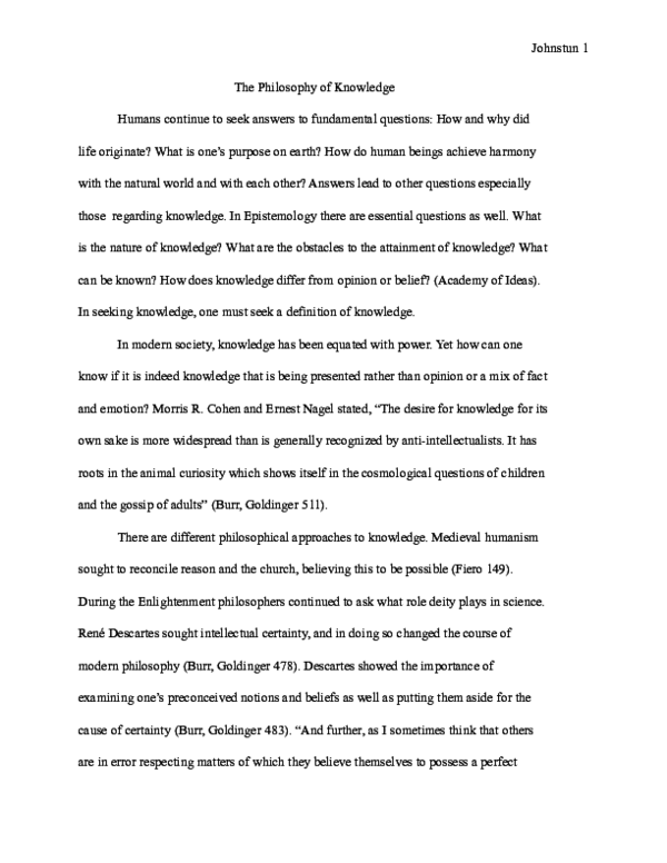 (PDF) The Definition of Knowledge | Chris Wright - Academia.edu