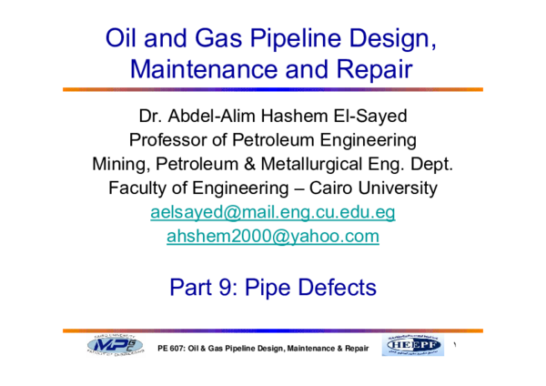 (PDF) Part 9 Pipeline defects | Bryan Jay Virtucio - Academia.edu