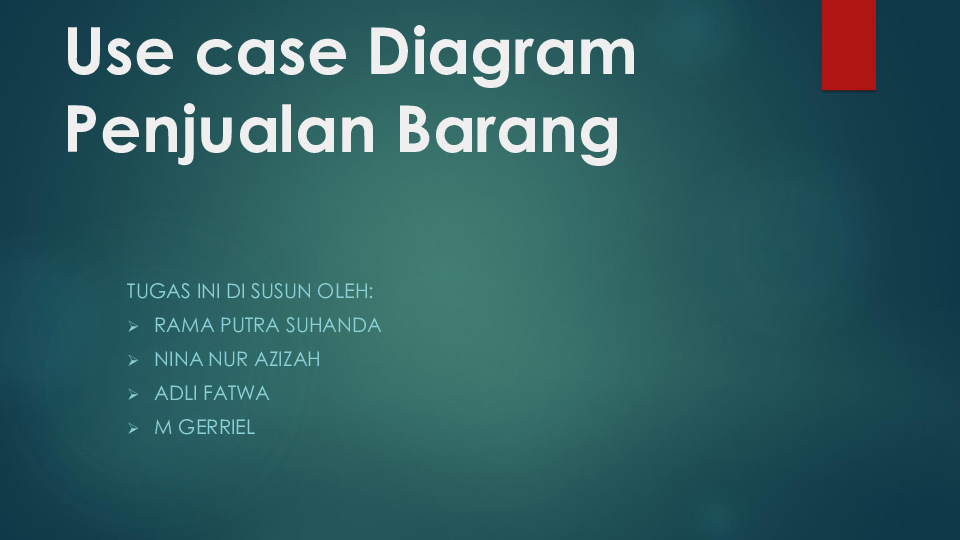 (PPT) Use case Diagram Penjualan Barang