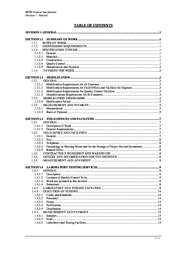 (PDF) RRDP General Specification Division 1 -General