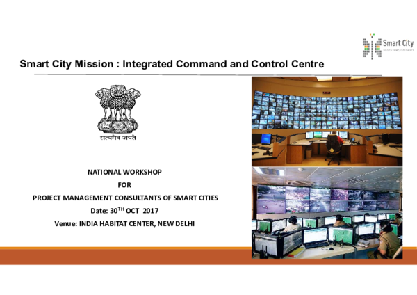 (PDF) Smart City Mission : Integrated Command and Control Centre