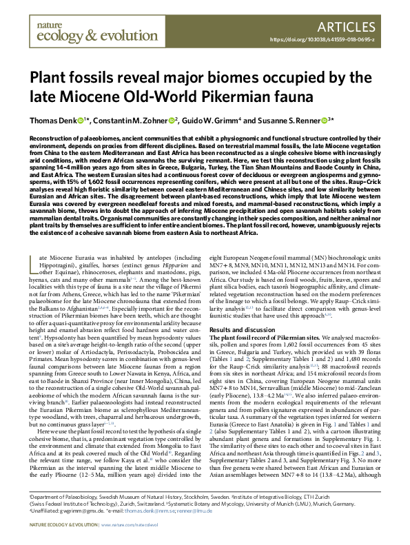 (PDF) Denk et al 2018 Pikermi | Thomas Denk - Academia.edu