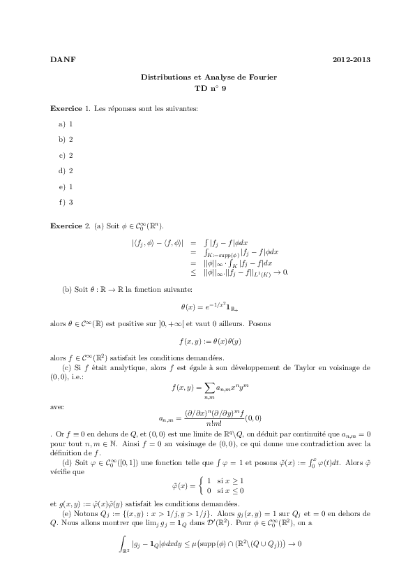 (PDF) TD9 corrige