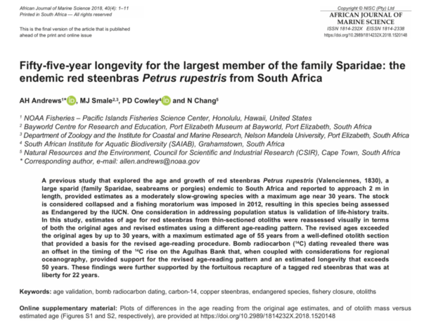 (PDF) Fifty-five-year longevity for the largest member of the family ...