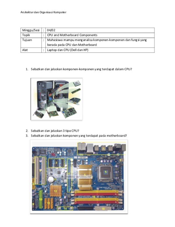 (PDF) Arsitektur dan Organisasi Komputer