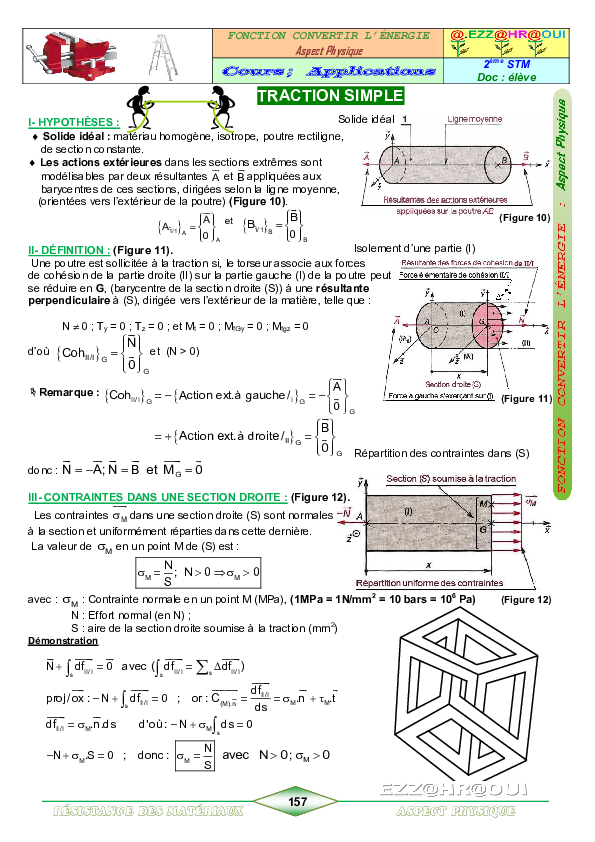 (PDF) FONCTION CONVERTIR L'ÉNERGIE Aspect Physique TRACTION SIMPLE