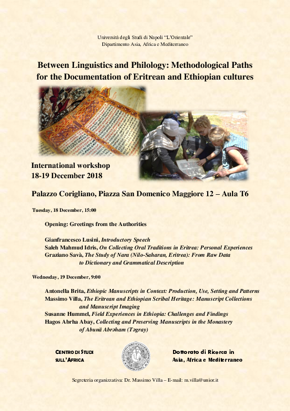 (PDF) The Eritrean and Ethiopian Scribal Heritage: Manuscript ...