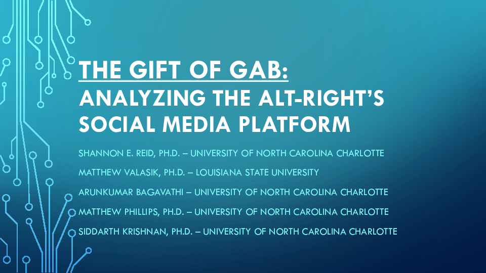 (PDF) THE GIFT OF GAB: ANALYZING THE ALT-RIGHT'S SOCIAL MEDIA PLATFORM